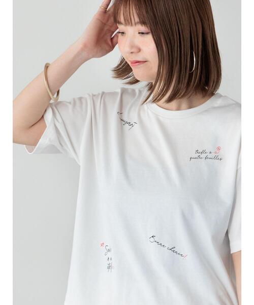 Lugnoncure tシャツ 「接触冷感」ランダムロゴプリントTシャツ レディース : ZOZOTOWN Yahoo!店 - 通販 - Yahoo!ショッピング