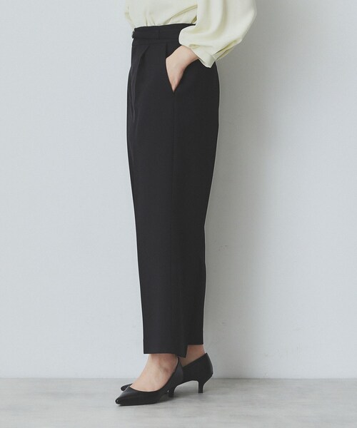 index（インデックス） パンツ ソフトツイルタックワイドパンツ「洗濯機洗い可」 レディース : ZOZOTOWN Yahoo!店 - 通販 ...