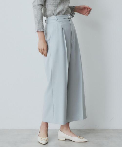 index（インデックス） パンツ ソフトツイルタックワイドパンツ「洗濯機洗い可」 レディース : ZOZOTOWN Yahoo!店 - 通販 ...