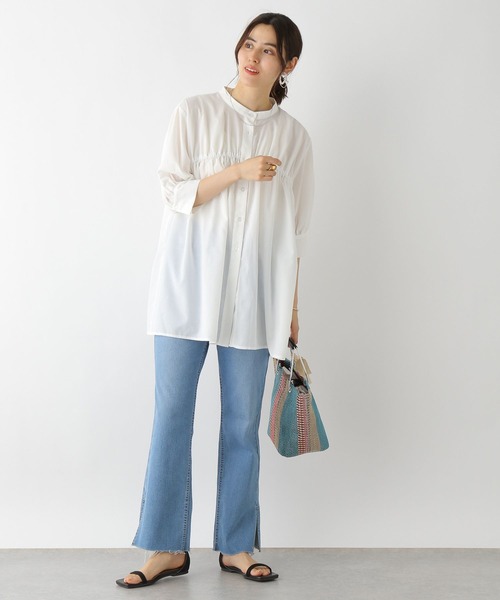 Yahoo!オークション - 「LEPSIM」 7分袖ブラウス FREE ブラック レディ...