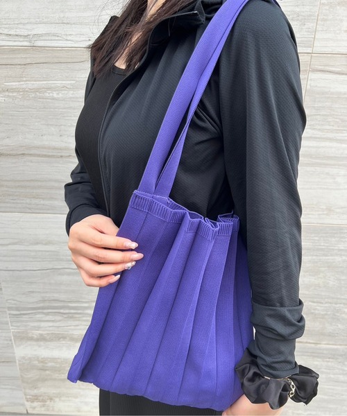 トートバッグ 「M2SUQARED/エムツースクエア」ニットプリーツトートバッグ レディース メンズ : ZOZOTOWN Yahoo!店 - 通販 - Yahoo!ショッピング