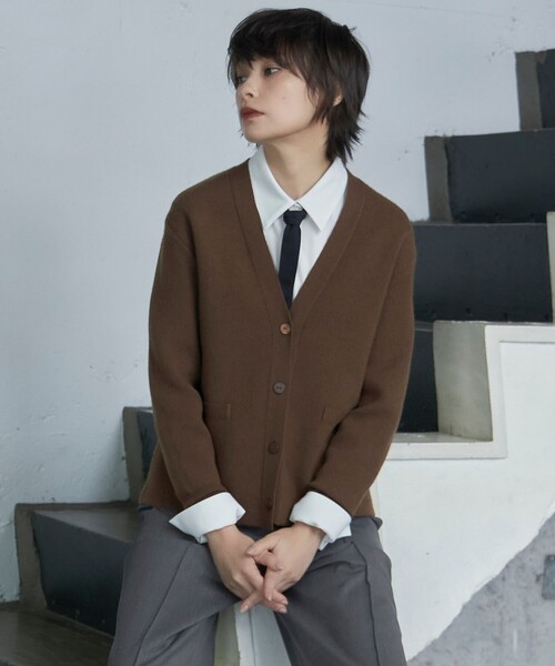 ICB（アイシービー） カーディガン 「洗える」ソフトカシミヤミックス Vネックニットカーディガン レディース : ZOZOTOWN Yahoo!店 - 通販 - Yahoo!ショッピング
