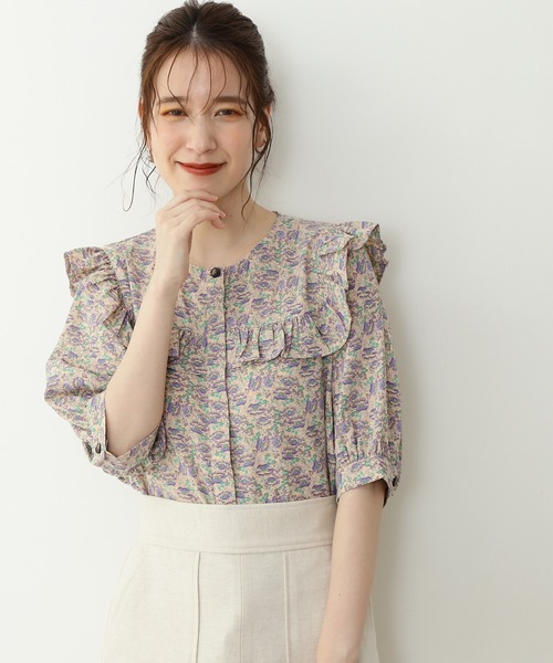 N.Natural Beauty Basic 「N.（N. Natural Basic）」 7分袖ブラウス MEDIUM ベビーピンク レディース : ZOZOTOWN Yahoo!店 ...