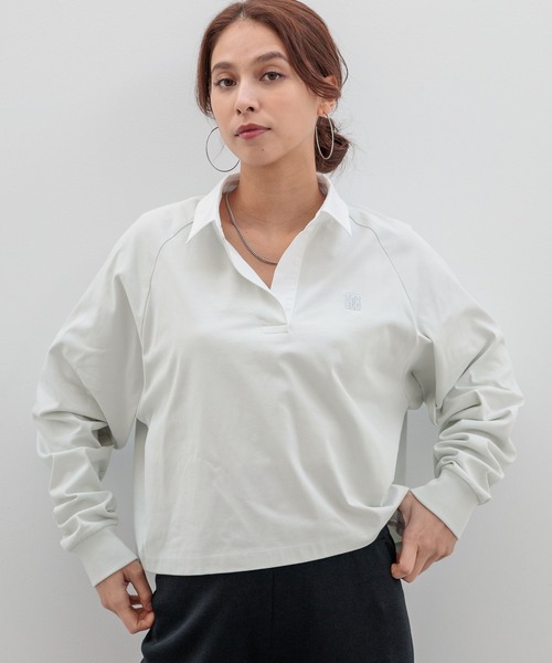 HEREIAM tシャツ 「HEREIAM」吸水速乾＆接触冷感/スキッパーラガーシャツ レディース : ZOZOTOWN Yahoo!店 - 通販 - Yahoo!ショッピング