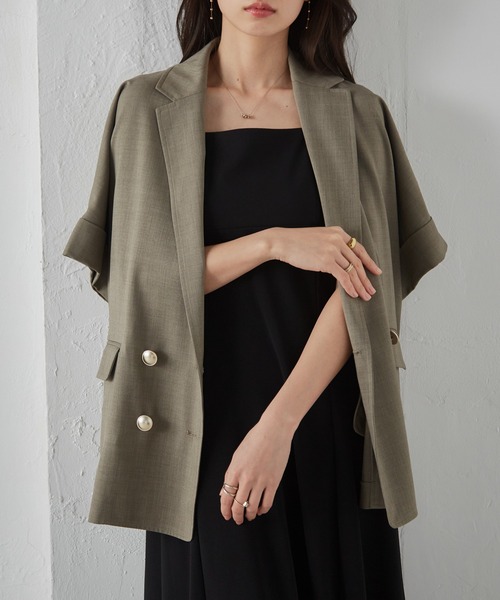 RANAN 「RANAN」 ジャケット LL グレイッシュベージュ レディース : ZOZOTOWN Yahoo!店 - 通販 - Yahoo!ショッピング