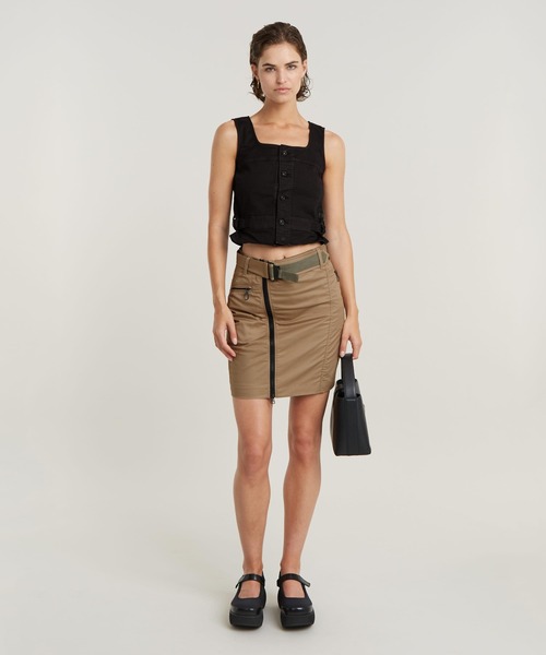 G-STAR RAW スカート ZIP SKIRT/タイトジップスカート レディース : ZOZOTOWN Yahoo!店 - 通販 - Yahoo!ショッピング