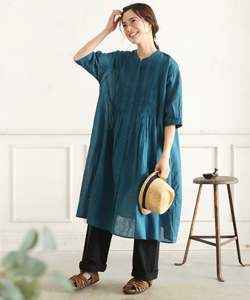 soulberry 「soulberry」 7分袖ワンピース M ブルー レディース : ZOZOTOWN Yahoo!店 - 通販 ...