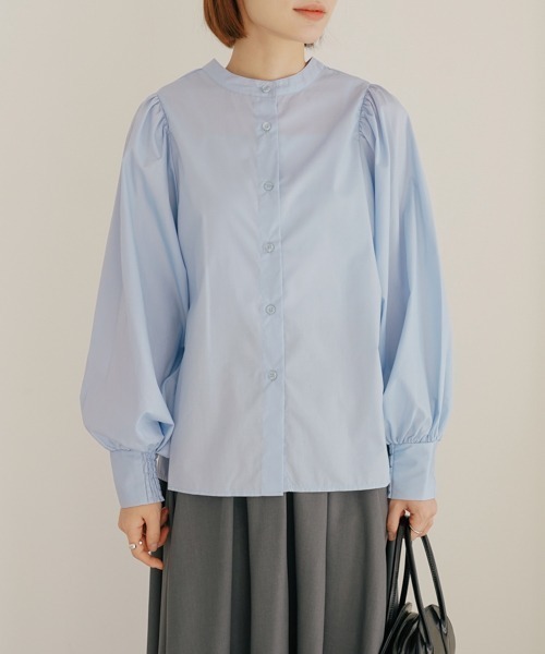 「SHOPLIST styled by DHOLIC」 長袖ブラウス FREE ライトブルー レディース : ZOZOTOWN Yahoo!店 - 通販 - Yahoo!ショッピング