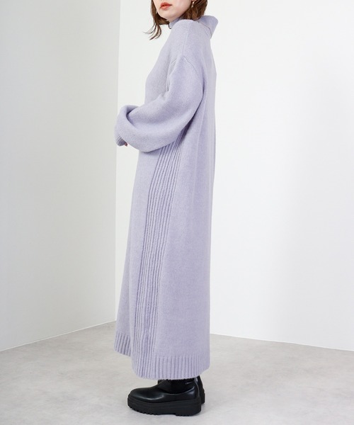 hunch（ハンチ） ニットワンピース FREE ライトパープル レディース : ZOZOTOWN Yahoo!店 - 通販 - Yahoo ...