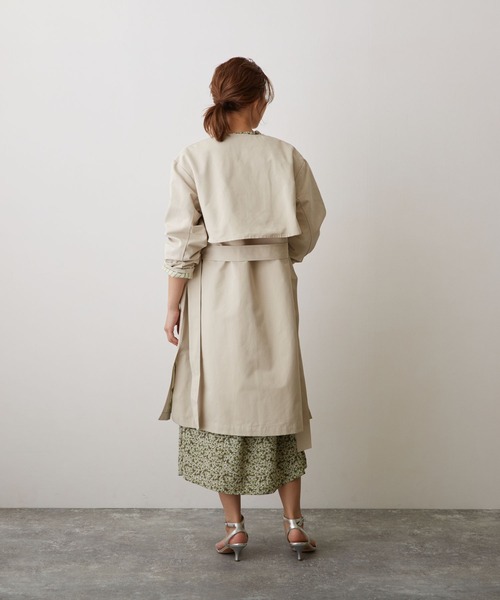 OandI グログランノーカラーコート レディース : ZOZOTOWN Yahoo!店 - 通販 - Yahoo!ショッピング