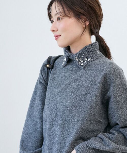 le.coeur blanc（ルクールブラン） ニット セーター 2wayスパンコール