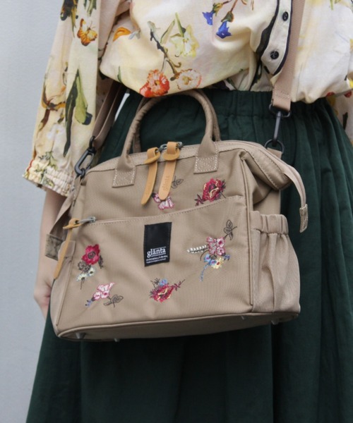 SUPER HAKKA ショルダーバッグ バッグ 「glanta」ブーケトス刺繍ボストンショルダーバッグ レディース : ZOZOTOWN Yahoo!店 - 通販 - Yahoo!ショッピング