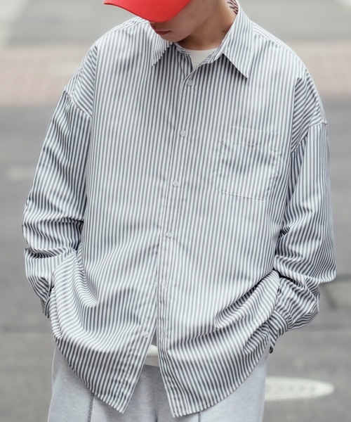 NULL（ファッション） 「NULL」 長袖シャツ MEDIUM グレー メンズ : ZOZOTOWN Yahoo!店 - 通販 - Yahoo!ショッピング