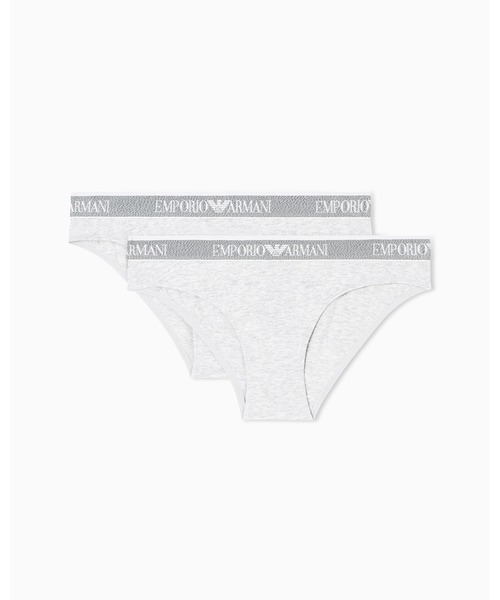 EMPORIO ARMANI ショーツ 「エンポリオ アルマーニ」ASV アイコニック ショーツ2枚セット オーガニックコットン ロゴ入りのウエストバンド : ZOZOTOWN Yahoo!店 ...