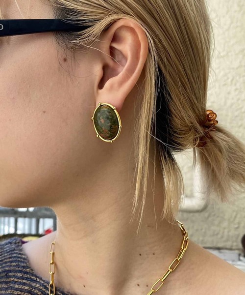 Ameri イヤリング UND NICKEL FREE GEMSTONE EARRING レディース : ZOZOTOWN Yahoo!店 - 通販 - Yahoo!ショッピング