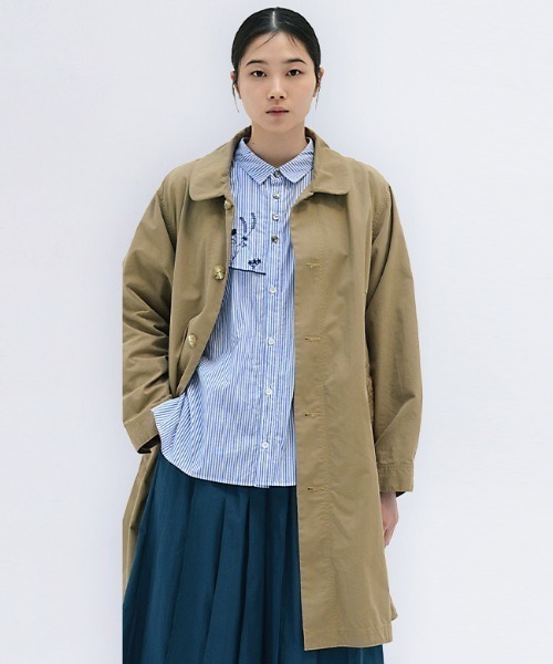 SUPER HAKKA コート アウター ツイル／デニム フラワージャーニースカラップ刺繍コート レディース : ZOZOTOWN Yahoo!店 - 通販 - Yahoo!ショッピング