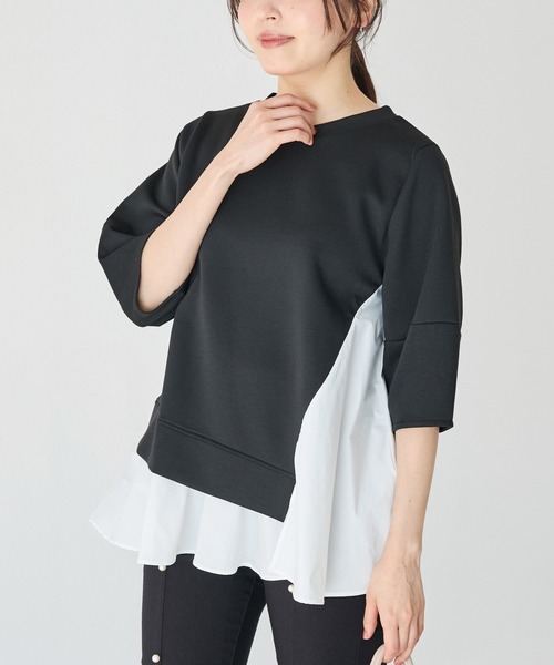 INCEDE tシャツ アシメ切り替えフレアカットソー レディース : ZOZOTOWN Yahoo!店 - 通販 - Yahoo!ショッピング