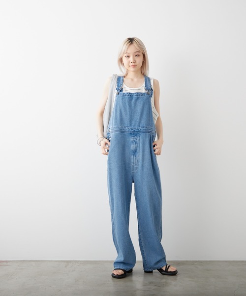 Yahoo!オークション - 「WHIMSIC」 デニムオーバーオール 1 ブルー メ...