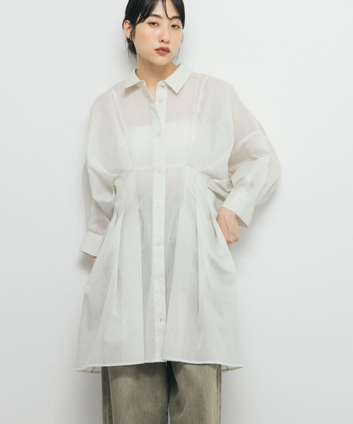 KBF（ケービーエフ） シャツワンピース ONE ホワイト系その他 レディース : ZOZOTOWN Yahoo!店 - 通販 - Yahoo!ショッピング