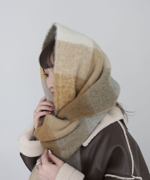 ストール 【新色追加】ふわふわチェックストール : 68409799 : ZOZOTOWN Yahoo!店 - 通販 - Yahoo!ショッピング