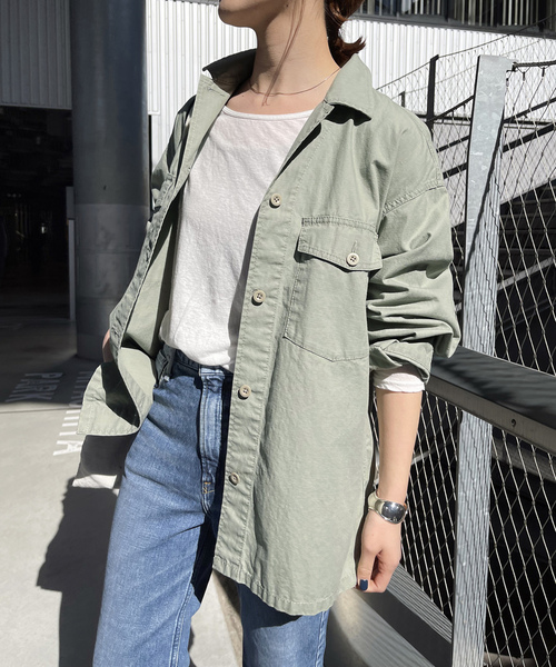 Spick＆Span（スピック アンド スパン） 「Spick & Span」 長袖シャツ 36 グリーン レディース : ZOZOTOWN Yahoo!店 - 通販 - Yahoo!ショッピング