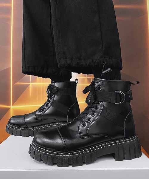 ブーツ 「OKUOKU Recommend Select」サイドベルト ブーツ oku-shoes-137-47 メンズ レディース ...