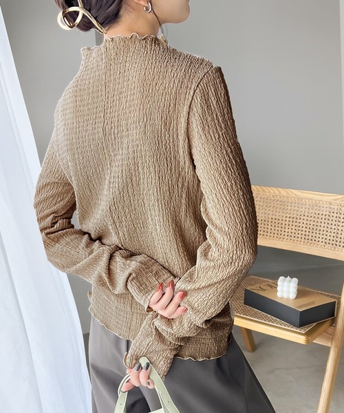 classicalelf tシャツ Tシャツ 大人のこなれ感。2wayポコポコメローハイネックトップス レディース : ZOZOTOWN Yahoo!店 - 通販 - Yahoo!ショッピング