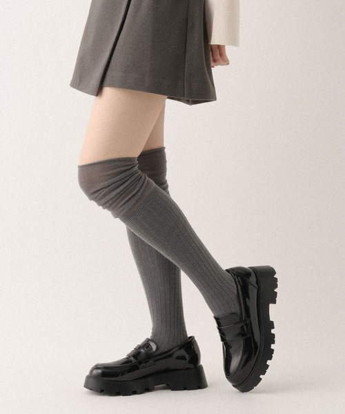 Heather（ヘザー） 靴下 シアーキリカエリブSOX 964396 レディース