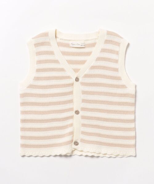 Rylee + Cru ベビー 「Rylee＋Cru」KNIT VEST || SAND STRIPE キッズ : ZOZOTOWN Yahoo!店 - 通販 - Yahoo!ショッピング