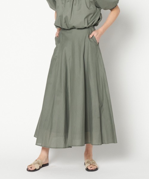 HELIOPOLE スカート COTTON LAWN FLARED SKIRT : ZOZOTOWN Yahoo!店 - 通販 - Yahoo!ショッピング