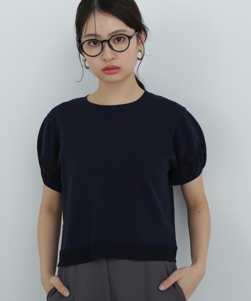 N.Natural Beauty Basic ニット 切替シアーパフニット レディース : ZOZOTOWN Yahoo!店 - 通販 - Yahoo!ショッピング