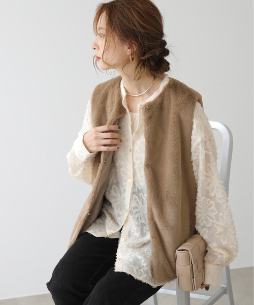 frames RAY CASSIN 「frames CASSIN」 ベスト FREE ベージュ レディース : ZOZOTOWN Yahoo!店 - 通販 - Yahoo!ショッピング