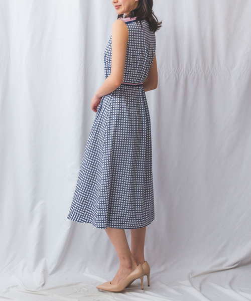 ナラカミーチェ（NARACAMICIE）/【NALACARA】肩釦プリントワンピース NARACAMICIE（ナラカミーチェ） ワンピース 「NALACARA」肩釦プリント