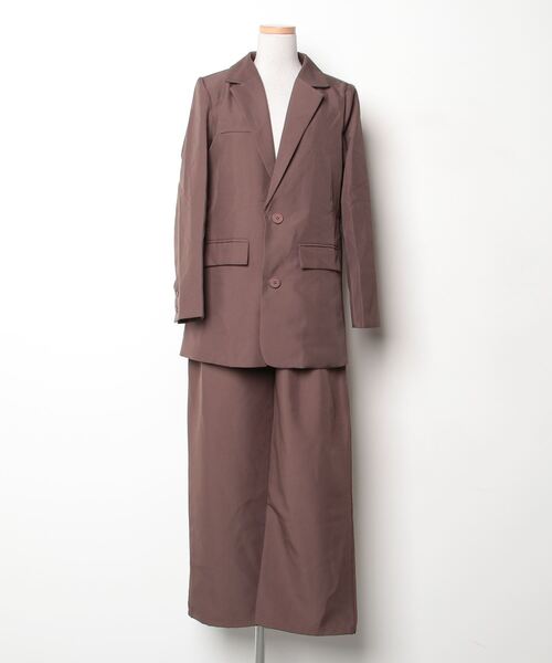 「AMELY」 「mei han hui yi jiao」パンツスーツ M モカ レディース : ZOZOTOWN Yahoo!店 - 通販 ...