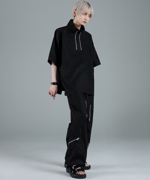 Yahoo!オークション - 「ADRER」 半袖シャツ LARGE ブラック メンズ