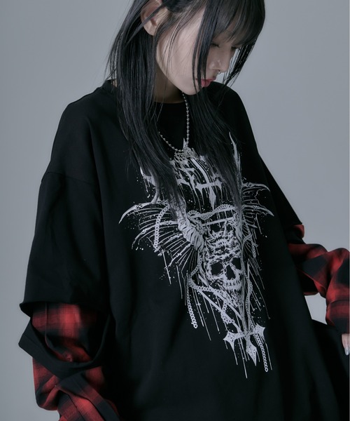 REFLEM 「REFLEM」 長袖カットソー FREE ブラック×レッド レディース : ZOZOTOWN Yahoo!店 - 通販 - Yahoo!ショッピング