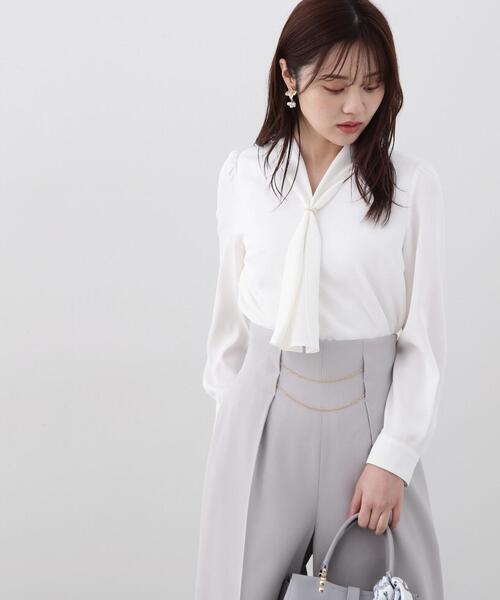 「PROPORTION BODY DRESSING」 長袖ブラウス MEDIUM ホワイト系その他 レディース : 90067804 ...