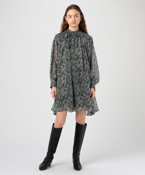 Yahoo!オークション - 「TOMORROWLAND」 長袖ワンピース 36 グリーン系...