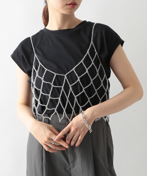 SETUP7 ベスト ジレ 「SETUP7」ビーズ・パールメッシュキャミビスチェ KNF080 レディース : ZOZOTOWN Yahoo!店 - 通販 - Yahoo!ショッピング