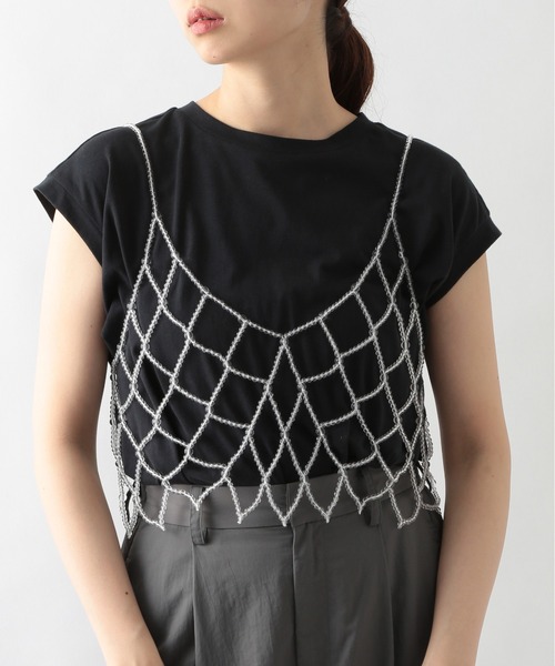 SETUP7 ベスト ジレ 「SETUP7」ビーズ・パールメッシュキャミビスチェ KNF080 レディース : ZOZOTOWN Yahoo!店 - 通販 - Yahoo!ショッピング