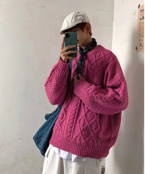 「NO NEED」 長袖ニット フリ- ピンク メンズ : 83346806 : ZOZOTOWN Yahoo!店 - 通販 - Yahoo ...