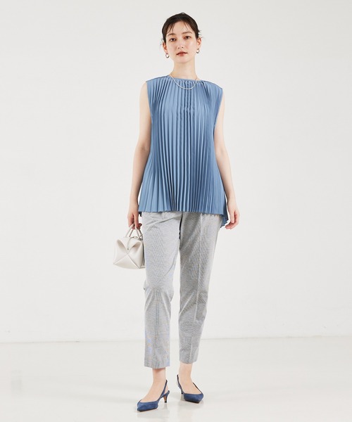 qualite（カリテ） ブラウス シャツ サーキュラープリーツブラウス