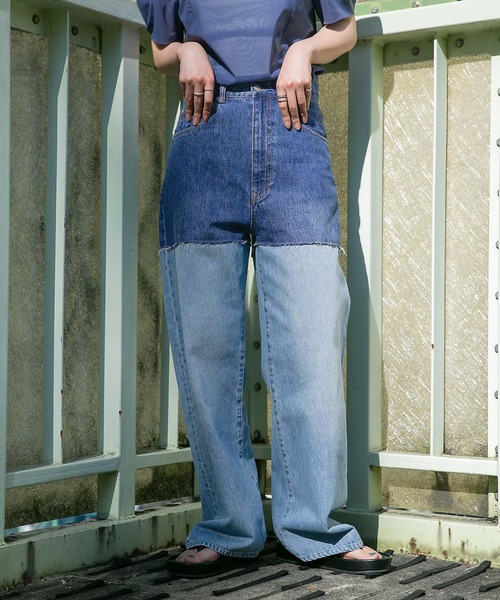 Yahoo!オークション - 「KBF」 デニムパンツ 34 ライトブルー レディー...