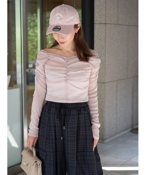 SNIDEL tシャツ ギャザーオフショルチュールトップス レディース : ZOZOTOWN Yahoo!店 - 通販 - Yahoo!ショッピング