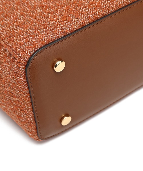 トートバッグ バッグ 「Ungrid/アングリッド」ヘリンボーンファブリック キーチャーム付きラージトートバッグ レディース ...