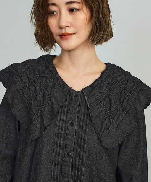 SOMETHING 「SOMETHING」 長袖ブラウス MEDIUM ブラック系その他 レディース : ZOZOTOWN Yahoo!店 - 通販 - Yahoo!ショッピング