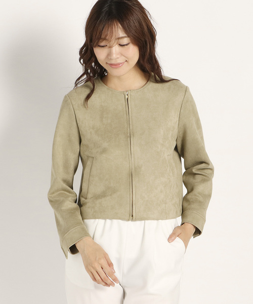 STRAWBERRY-FIELDS 「STRAWBERRY-FIELDS」 ジップアップブルゾン 2 カーキ レディース : ZOZOTOWN Yahoo!店 - 通販 - Yahoo!ショッピング