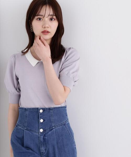 PROPORTION BODY DRESSING 「PROPORTION DRESSING」 7分袖ニット MEDIUM ブルー レディース ...