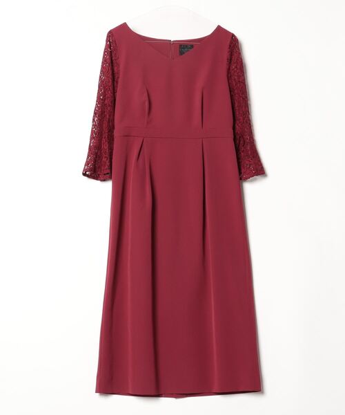 Ray BEAMS 「Ray BEAMS」 7分袖ワンピース 1 パープル レディース : ZOZOTOWN Yahoo!店 - 通販 - Yahoo!ショッピング