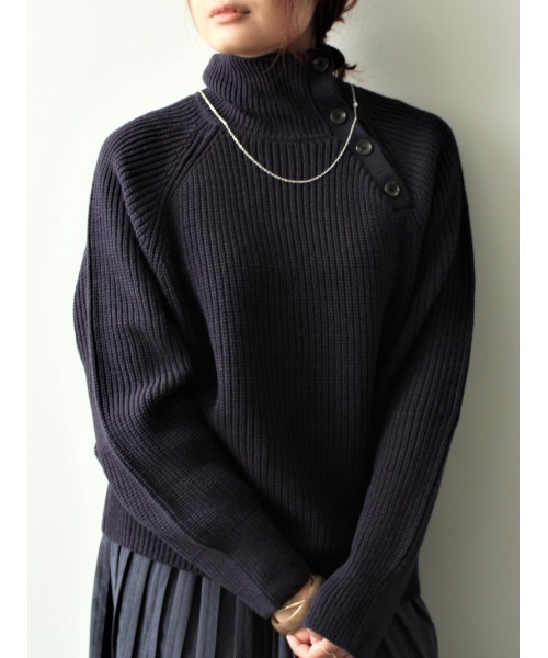 leswel ニット セーター 「M〜5L 大きいサイズ」ボタン タートル ヘンリー レディース : ZOZOTOWN Yahoo!店 - 通販 - Yahoo!ショッピング